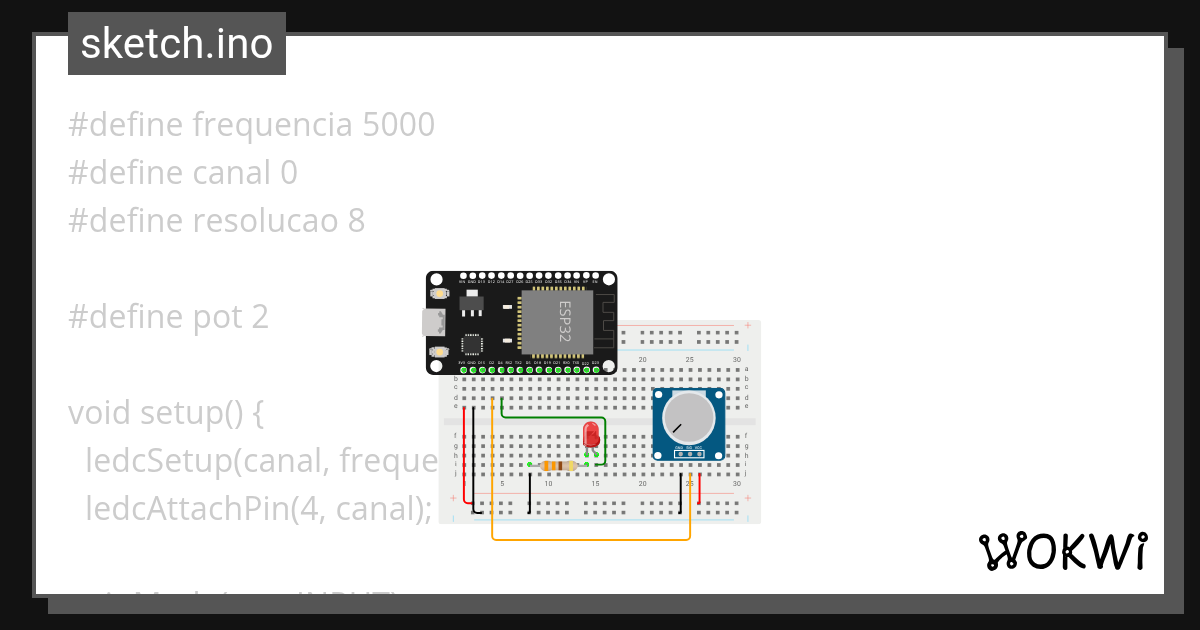 EIC DESAFIO 03 led e potenciômetro - Wokwi ESP32, STM32, Arduino Simulator EIC DESAFIO 03 led e potenciômetro - Wokwi ESP32, STM32, Arduino Simulator