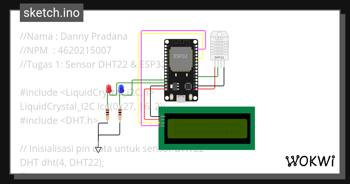 Tugas 1 - Wokwi ESP32, STM32, Arduino Simulator