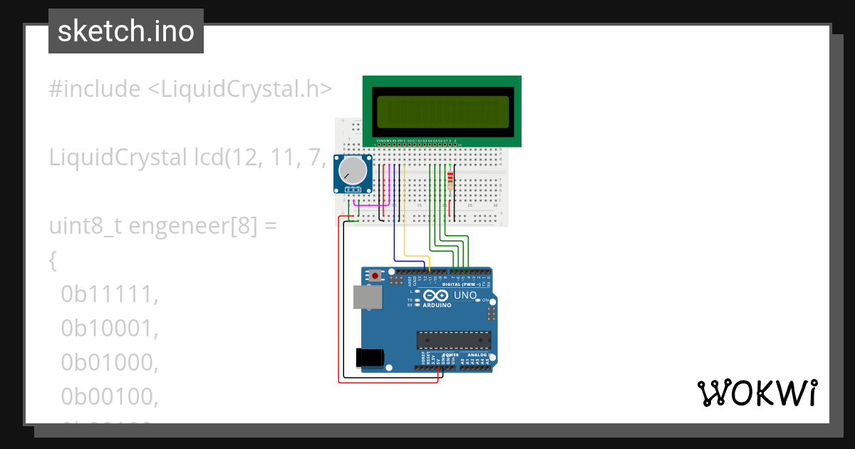 Aula - LCD - Wokwi ESP32, STM32, Arduino Simulator