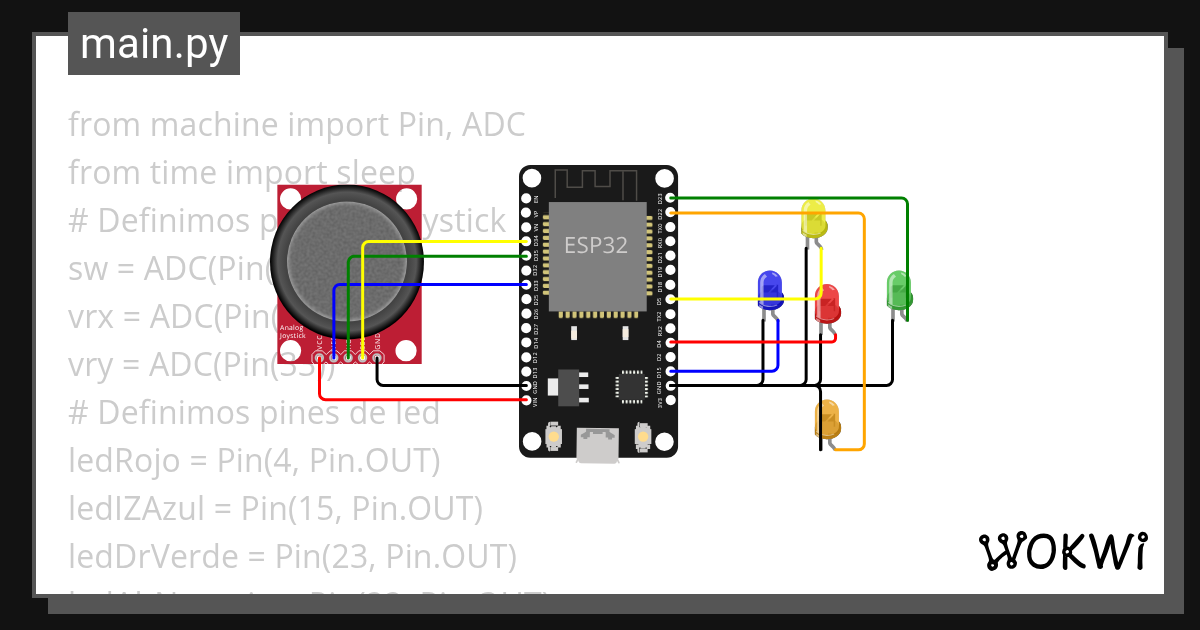JoyStick - Wokwi ESP32, STM32, Arduino Simulator