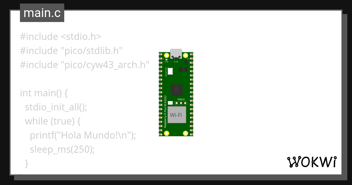 Pico word - Wokwi ESP32, STM32, Arduino Simulator Pico word - Wokwi ESP32, STM32, Arduino Simulator