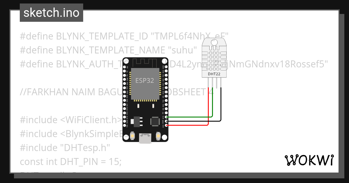 PKK KELOMPOK FARKHANNAIMBAGUSTEGAR JOBSHEET 4 - Wokwi ESP32, STM32, Arduino Simulator