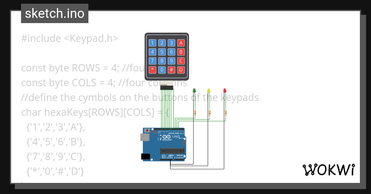 Led Keypad Agung Copy Wokwi Esp32 Stm32 Arduino Simulator 0086