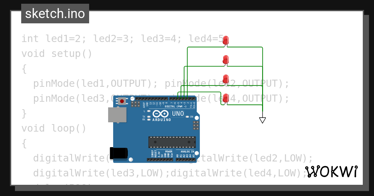Led4 Wokwi Esp32 Stm32 Arduino Simulator 0934