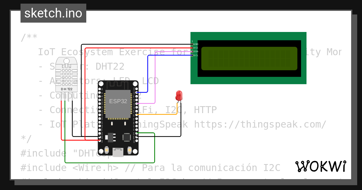 Iot Ecosystem Exercise Copy Wokwi Esp32 Stm32 Arduino Simulator 9151