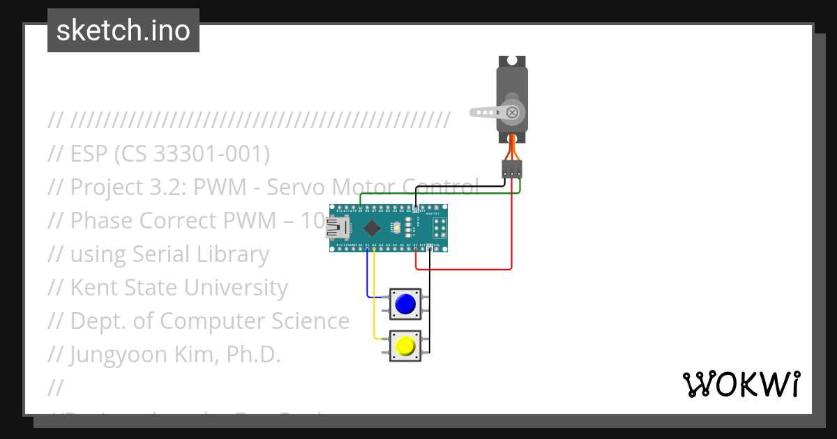 Project 3 - part 2 - Wokwi ESP32, STM32, Arduino Simulator