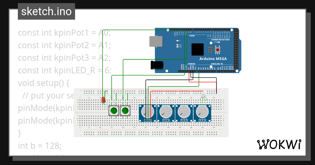 potentiometer - Wokwi ESP32, STM32, Arduino Simulator