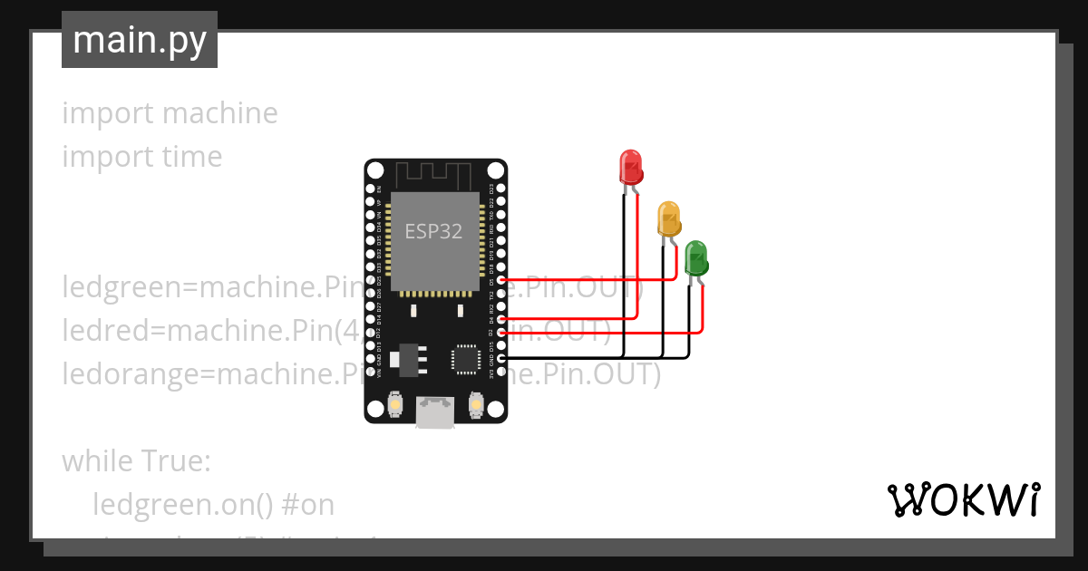 traffic light - Wokwi ESP32, STM32, Arduino Simulator traffic light - Wokwi ESP32, STM32, Arduino Simulator