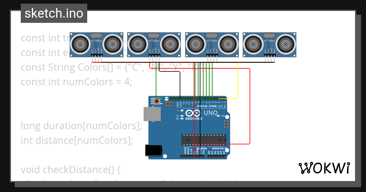 Light Sensor CMYK - Wokwi ESP32, STM32, Arduino Simulator