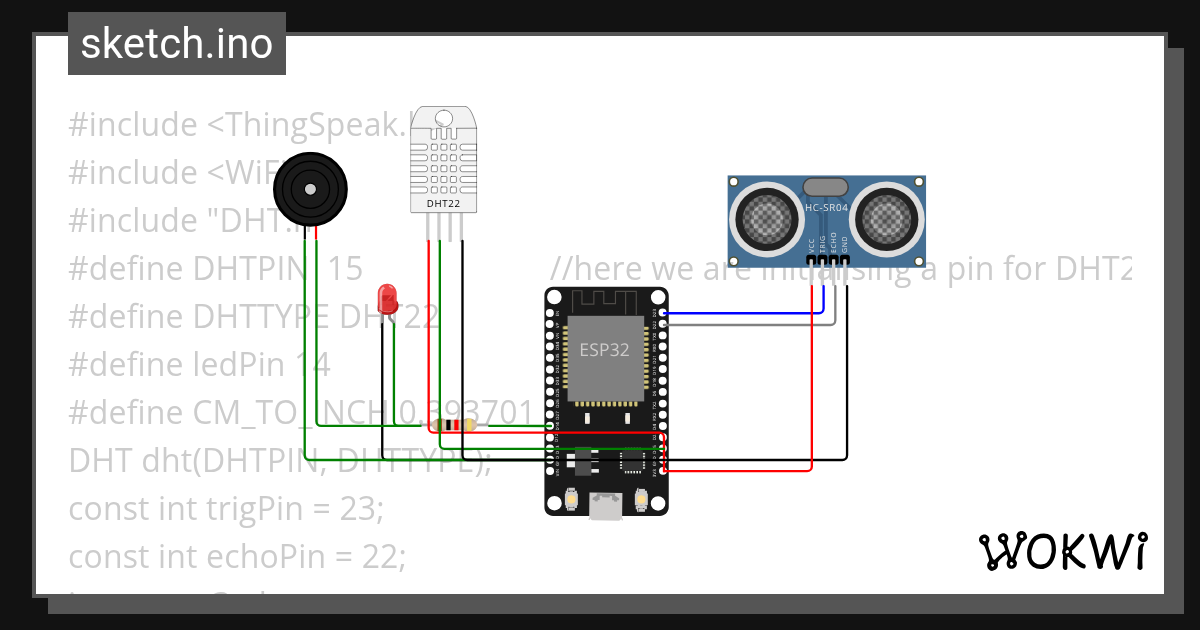 Flood Monitoring System Ctyfvfglvfyujhopy Copy - Wokwi ESP32, STM32, Arduino Simulator