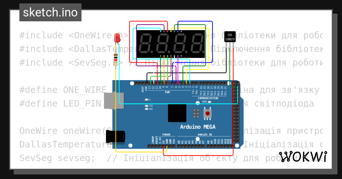 Курсова 2 завдання Wokwi Esp32 Stm32 Arduino Simulator