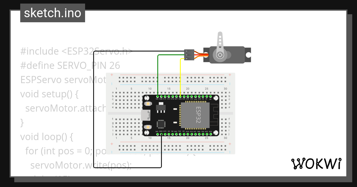 servo - Wokwi ESP32, STM32, Arduino Simulator