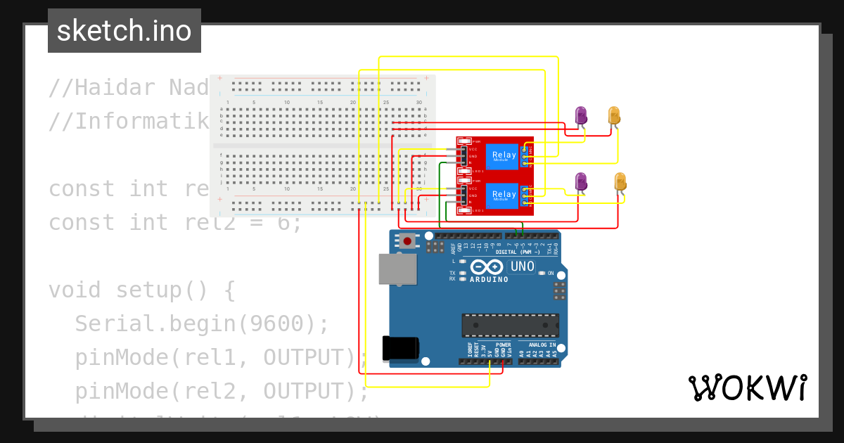 Haidar Nadhifatha Putra Relay Wokwi Esp32 Stm32 Arduino Simulator
