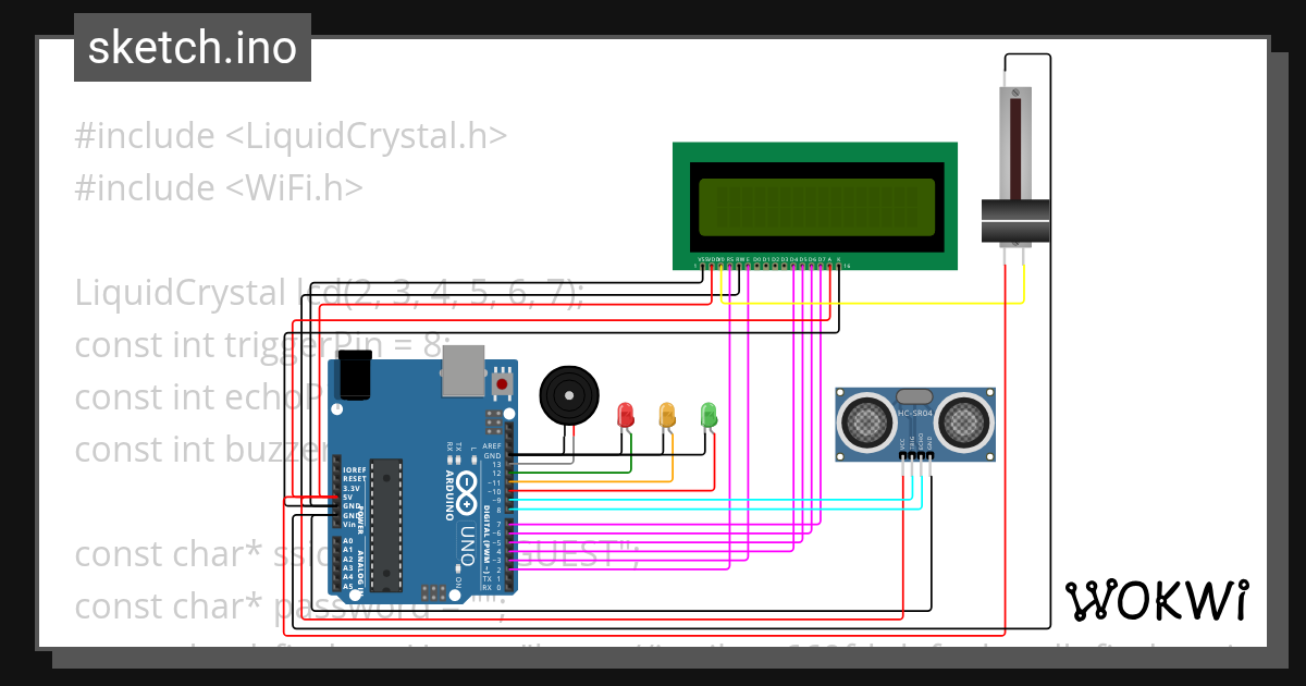 iot flood monitoring Copy - Wokwi ESP32, STM32, Arduino Simulator