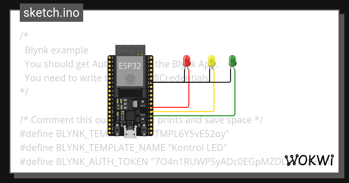 Wokwi Blynk Led Wokwi Esp32 Stm32 Arduino Simulator 9142