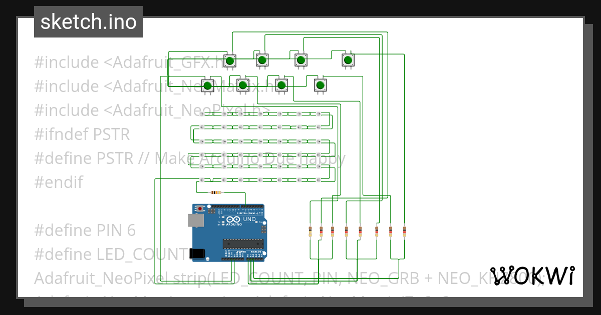 Connect 4 Wokwi Esp32 Stm32 Arduino Simulator