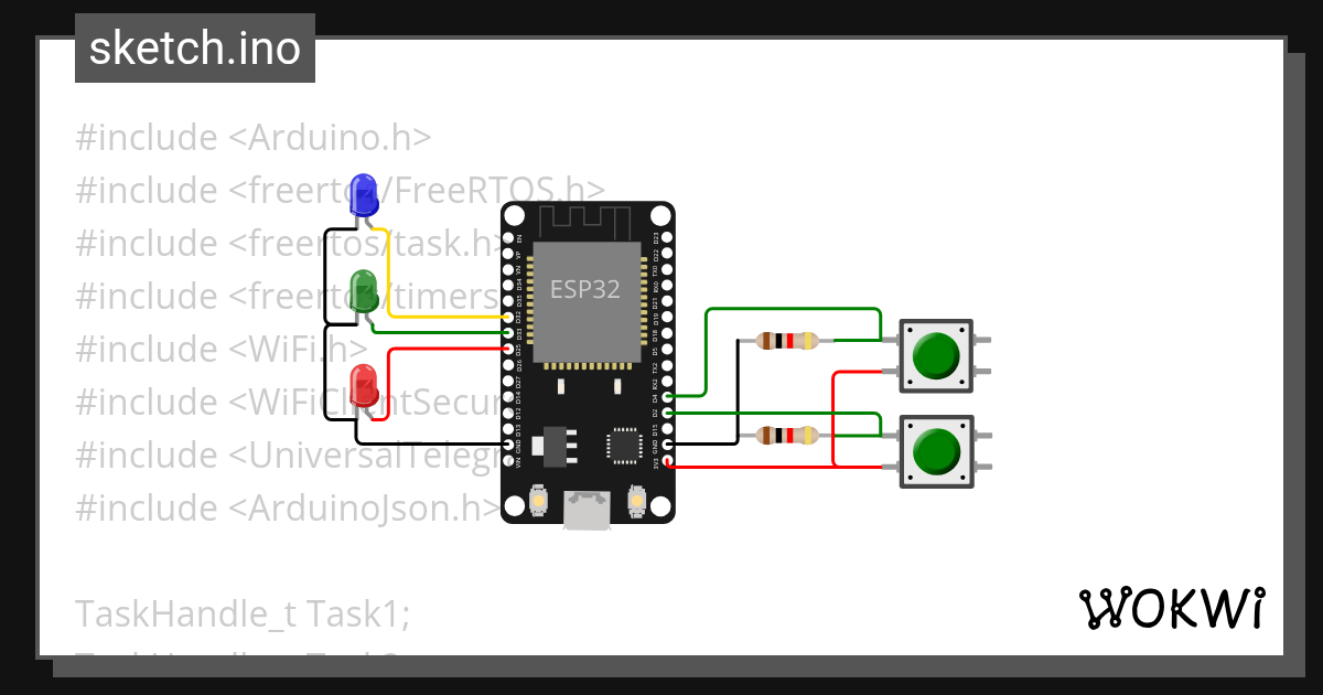 Freertos - Wokwi ESP32, STM32, Arduino Simulator