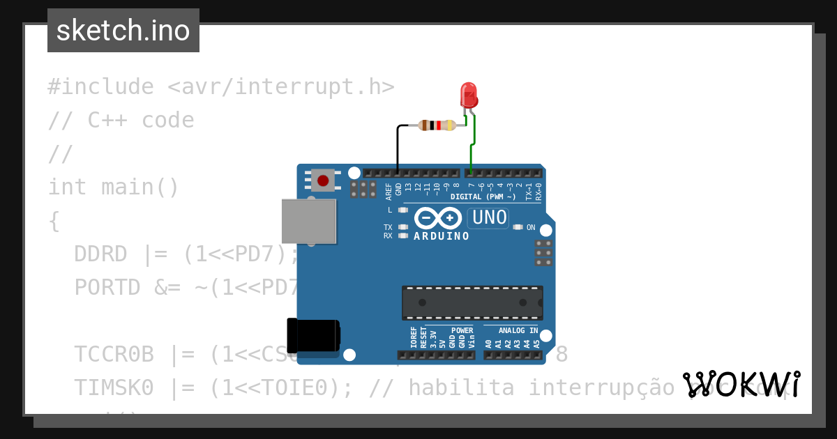 Cftimer0overflow Wokwi Esp32 Stm32 Arduino Simulator