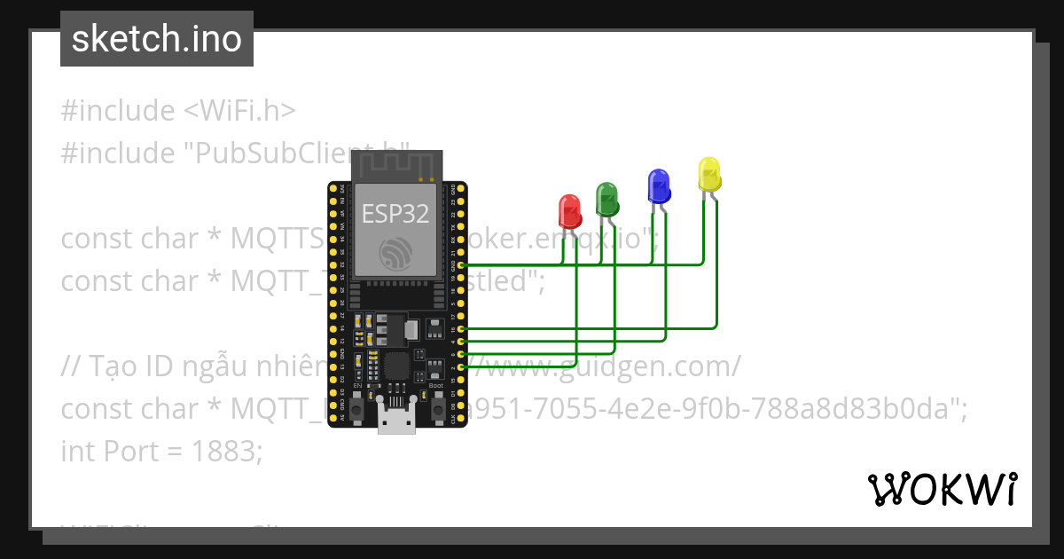 Week3-B1/b - Wokwi ESP32, STM32, Arduino Simulator