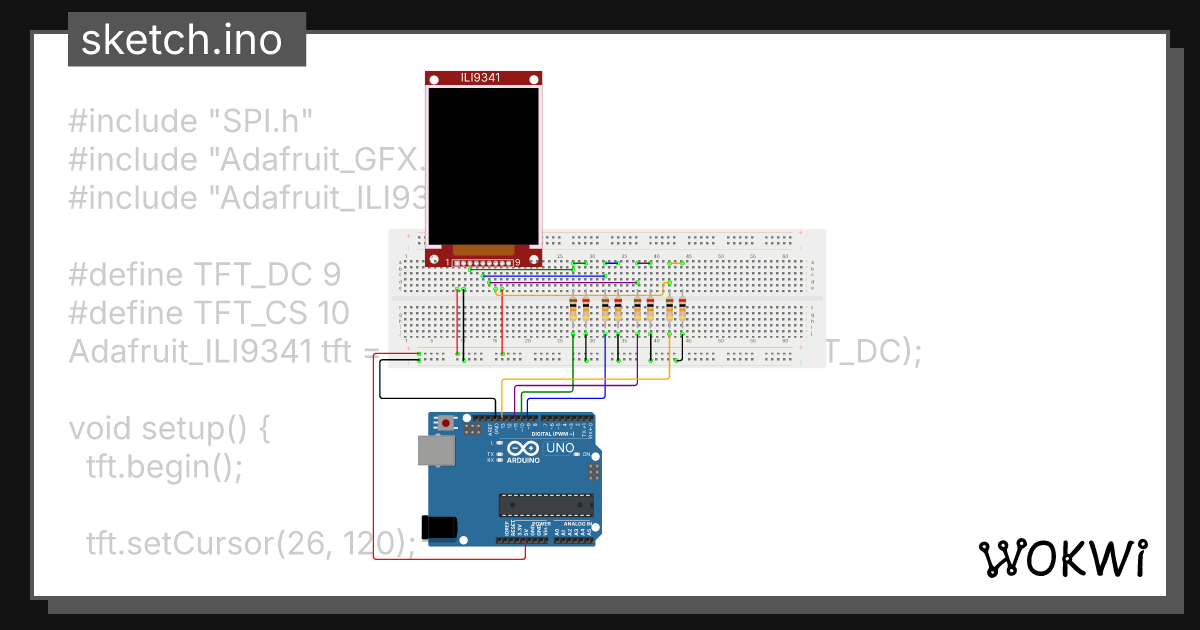 TFT_Test - Wokwi ESP32, STM32, Arduino Simulator