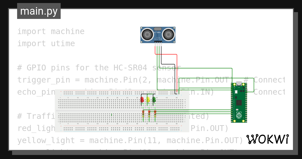 Iot Traffic Management Wokwi Esp32 Stm32 Arduino Simulator 9994
