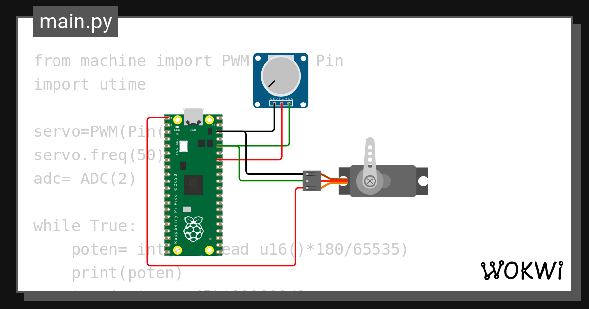 Servo Con Poten Wokwi Esp32 Stm32 Arduino Simulator