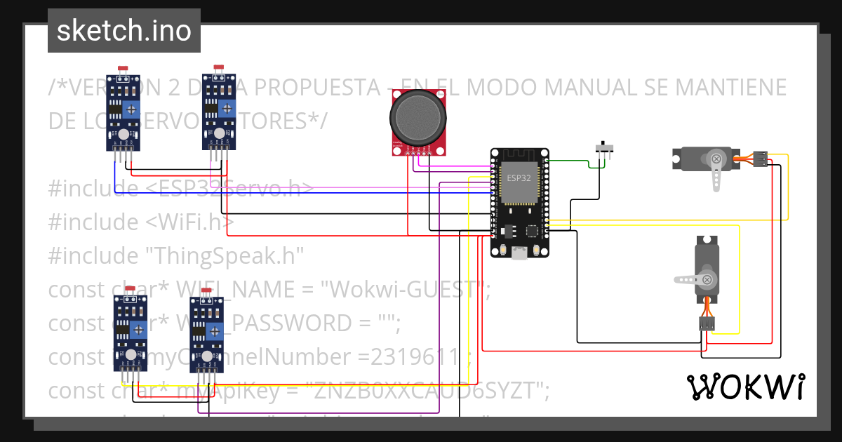 seguidor V2 -TH - Wokwi ESP32, STM32, Arduino Simulator