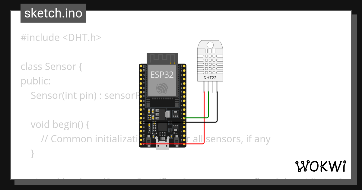 DHT_22 - Wokwi ESP32, STM32, Arduino Simulator