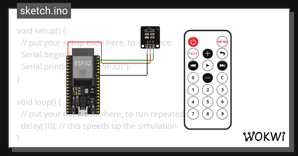 IR - Wokwi ESP32, STM32, Arduino Simulator
