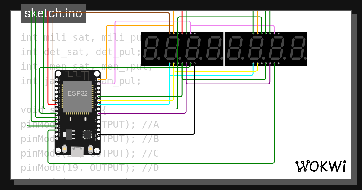 Percobaan Bergantian Wokwi Esp32 Stm32 Arduino Simulator 2079