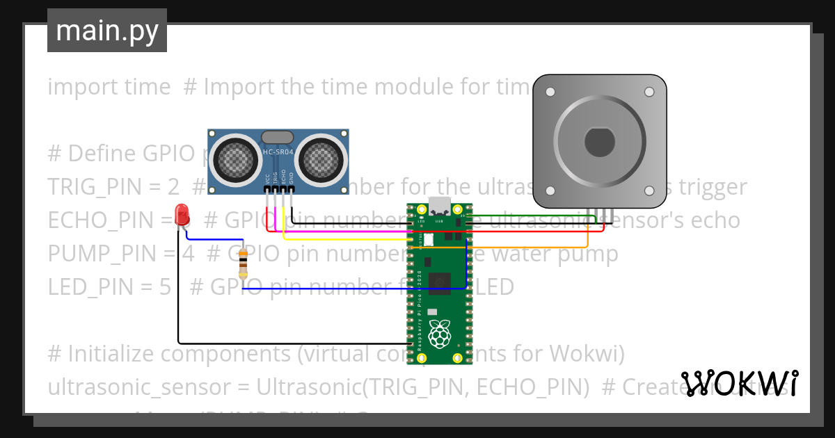 Smart Water Fountain Copy (2) - Wokwi ESP32, STM32, Arduino Simulator
