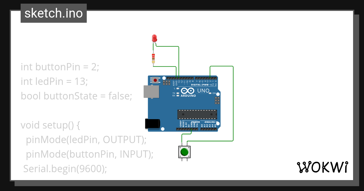 Push Button Led Control Copy 4 Wokwi Esp32 Stm32 Arduino Simulator 6722
