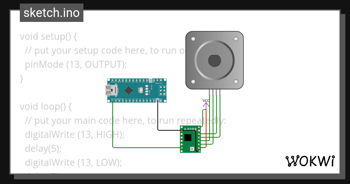 motor stepper - Wokwi ESP32, STM32, Arduino Simulator motor stepper - Wokwi ESP32, STM32, Arduino Simulator