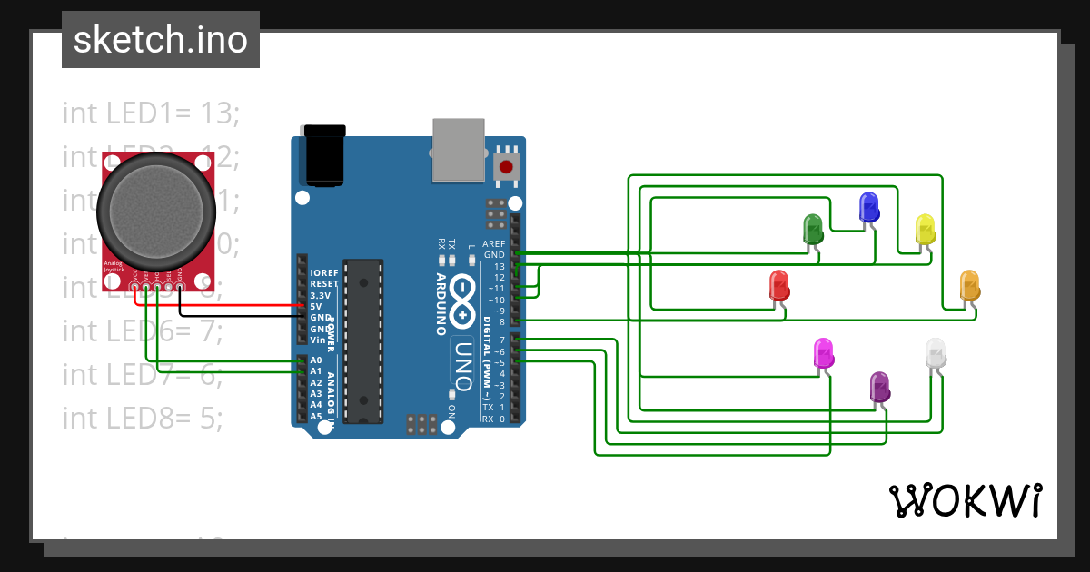 JOYSTICK - Wokwi ESP32, STM32, Arduino Simulator