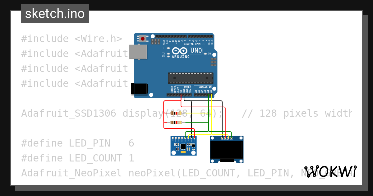 Project Gyroscope Oled Wokwi Esp32 Stm32 Arduino Simulator