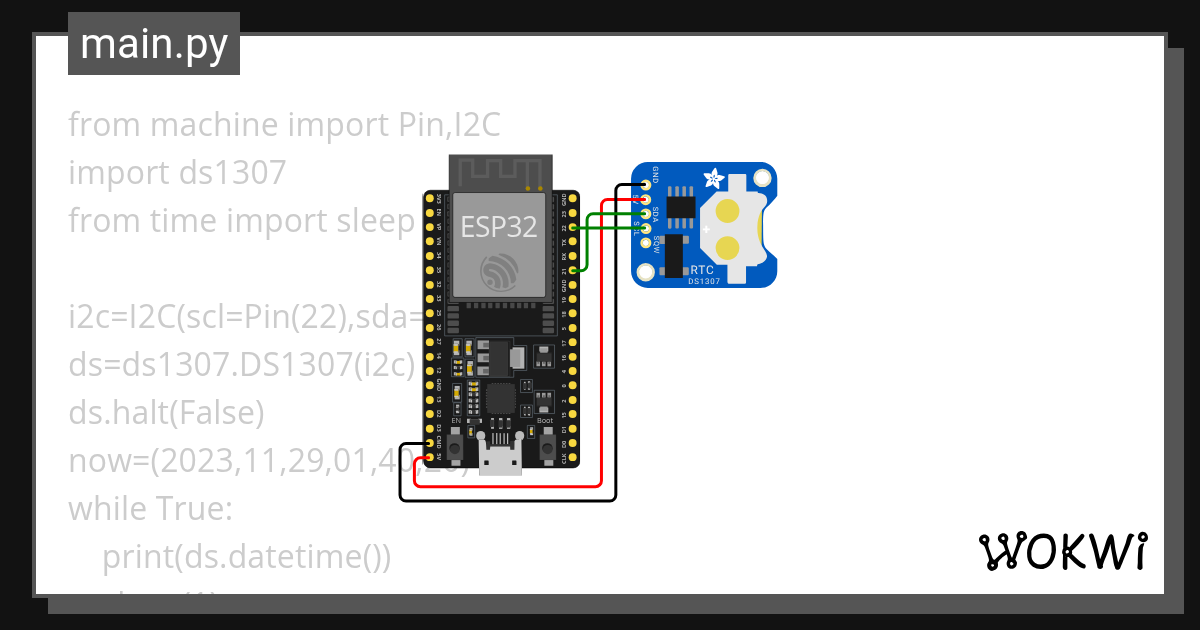Rtc Interfacing Wokwi Esp32 Stm32 Arduino Simulator 8151