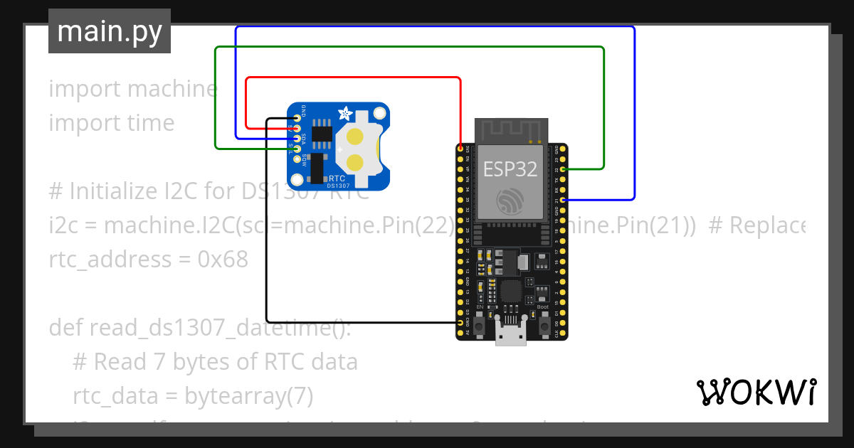 RTC py Wokwi ESP32 STM32 Arduino Simulator