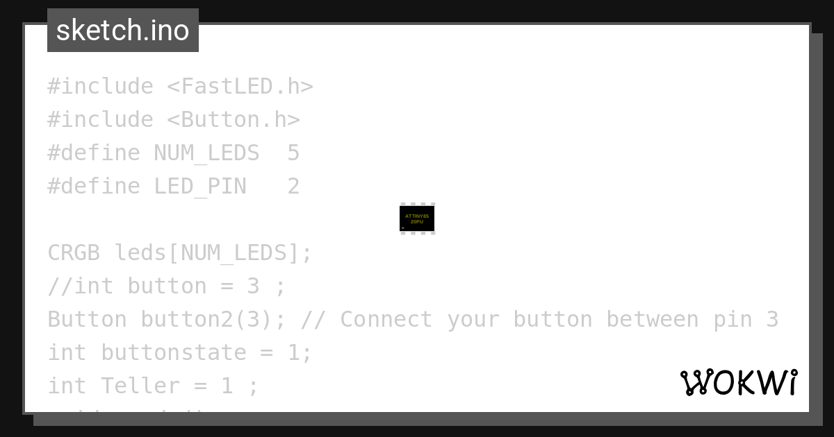 Ledstrip Tiny85 Wokwi Esp32 Stm32 Arduino Simulator