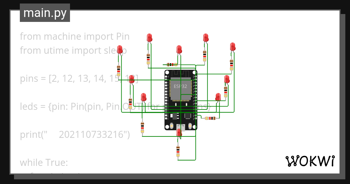 MicroPython Blink ESP32 Copy (3) - Wokwi ESP32, STM32, Arduino Simulator