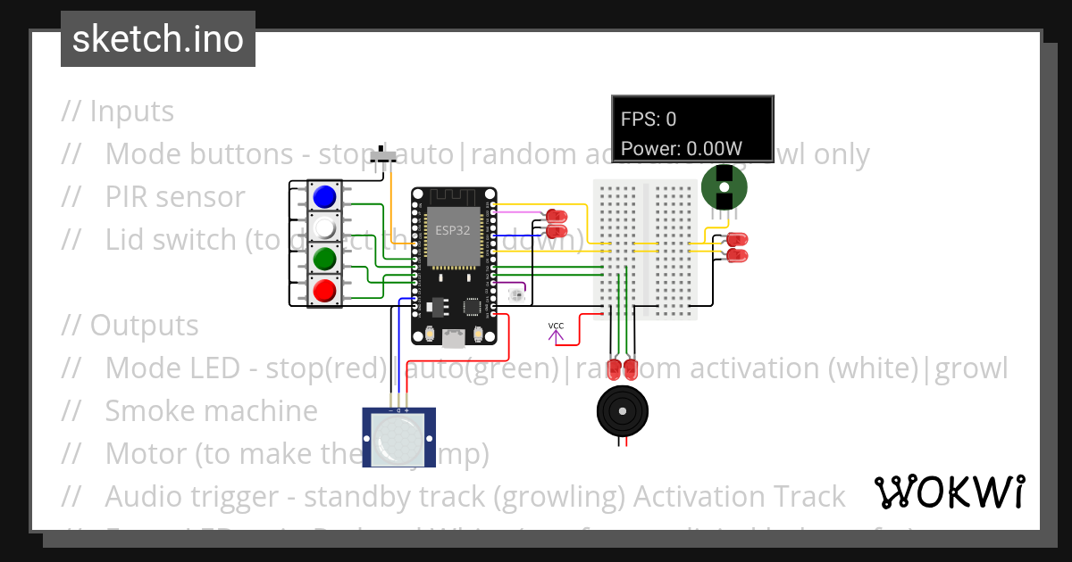Halloween-Monster-Box - Wokwi ESP32, STM32, Arduino Simulator