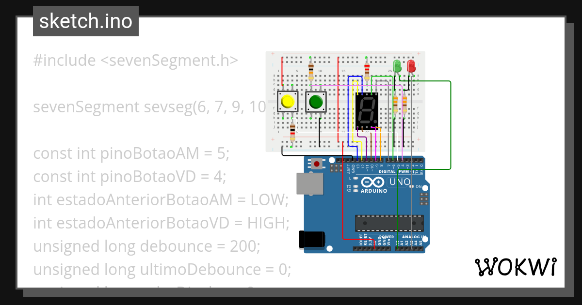 que bom você chegou - Wokwi ESP32, STM32, Arduino Simulator
