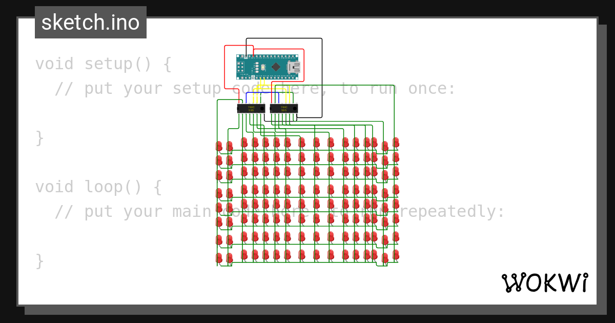 Led Matrix Wokwi Esp32 Stm32 Arduino Simulator