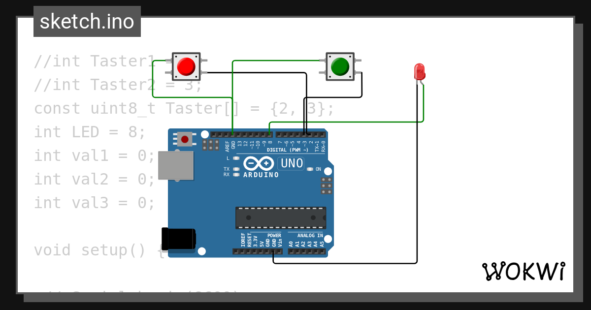 Wechselschalter Licht Wokwi Esp32 Stm32 Arduino Simulator 5704