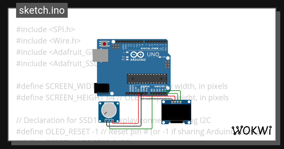 SMIKA OLED - Wokwi ESP32, STM32, Arduino Simulator