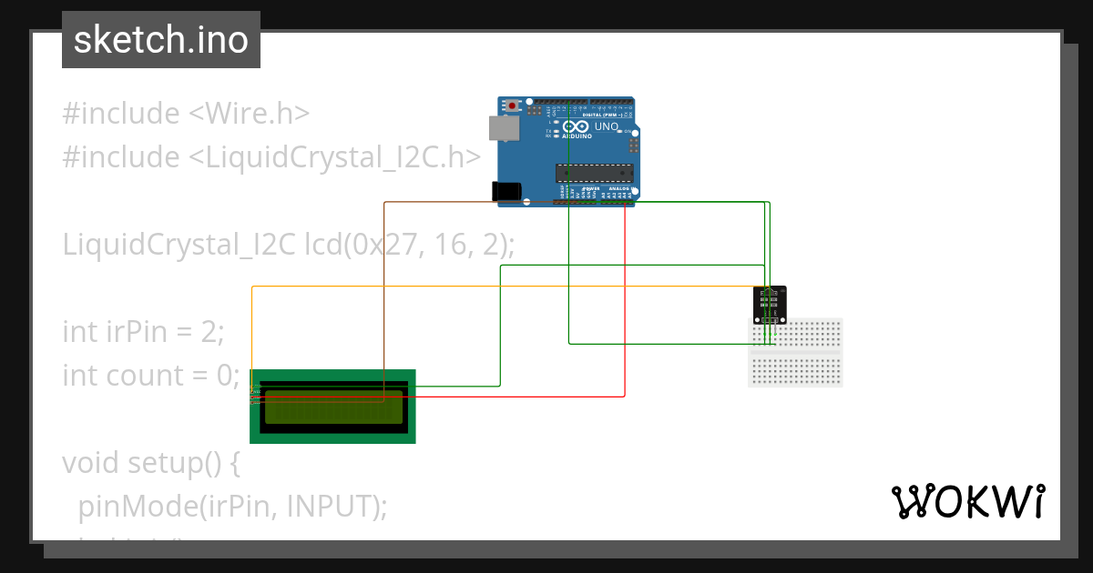 Digital Ammuition Counter Wokwi Esp32 Stm32 Arduino Simulator 
