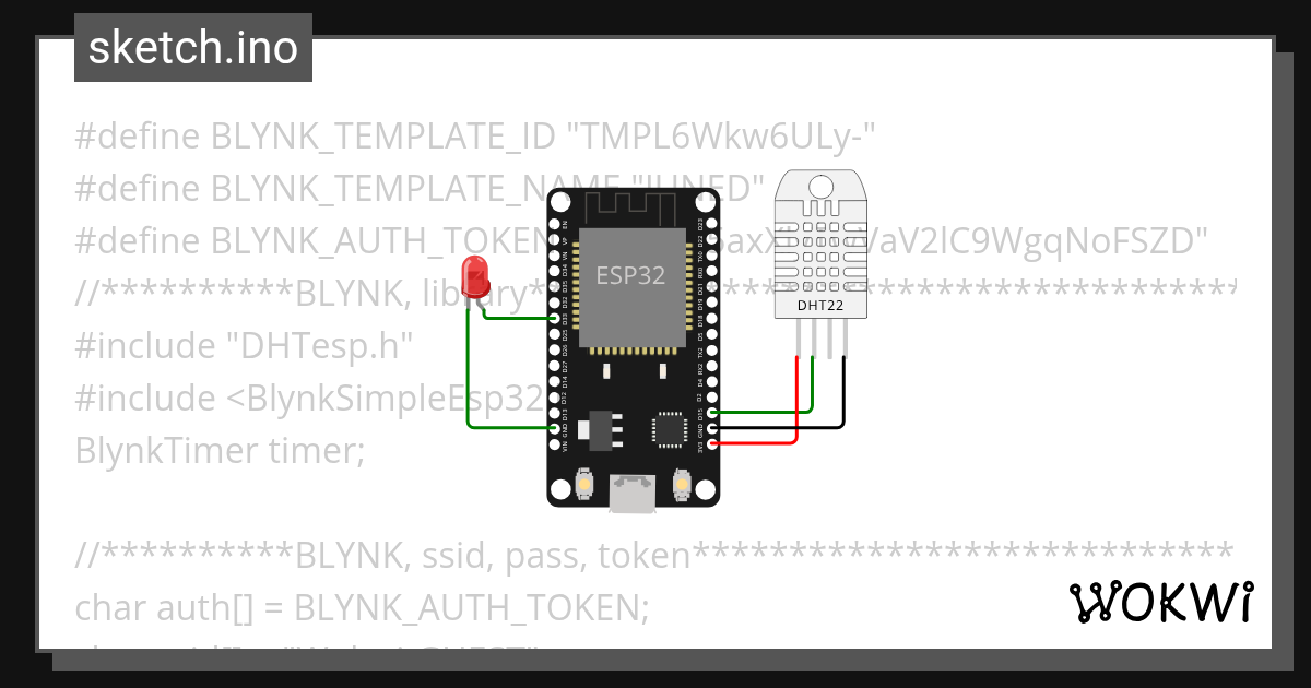 dht lamp - Wokwi ESP32, STM32, Arduino Simulator