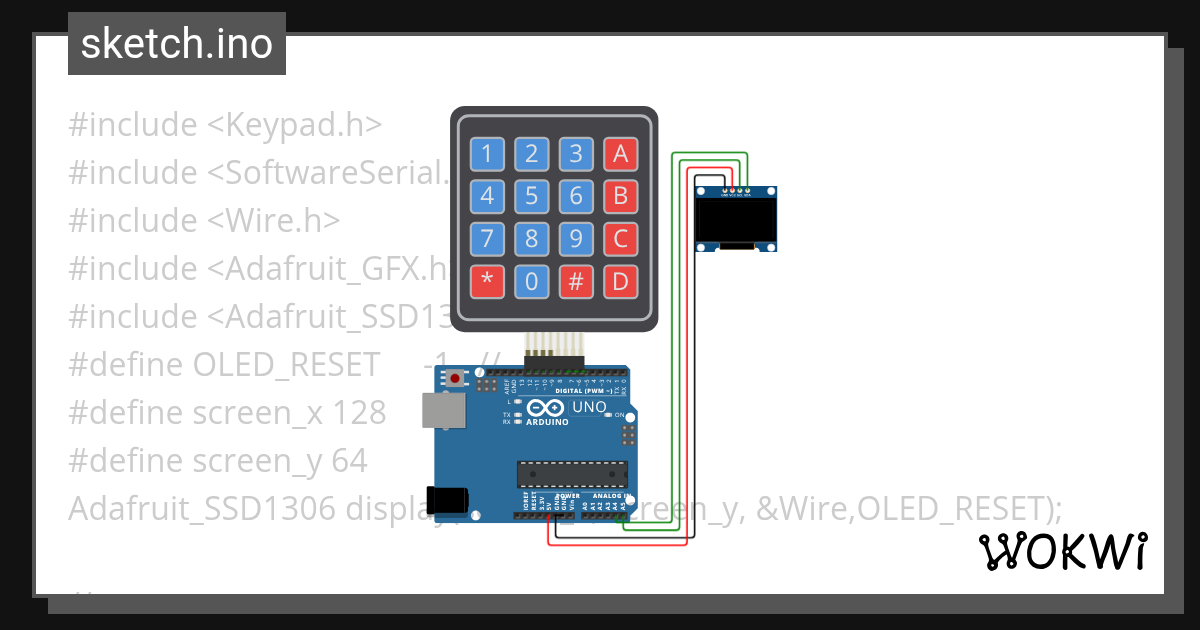OLED - Wokwi ESP32, STM32, Arduino Simulator