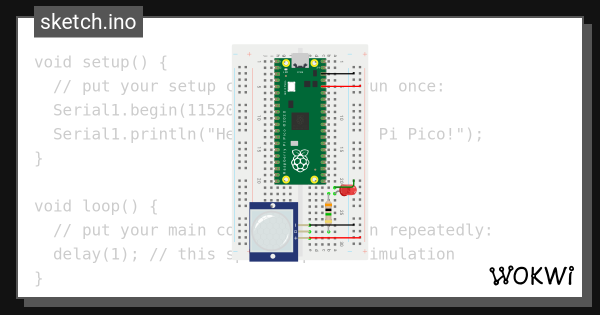 Sensore Wokwi Esp32 Stm32 Arduino Simulator