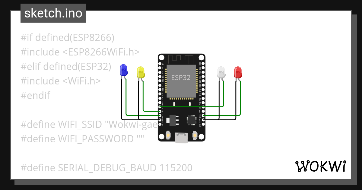 Praktikum 2 - WIFI SCAN DENGAN LED BLINK Copy - Wokwi ESP32, STM32, Arduino Simulator