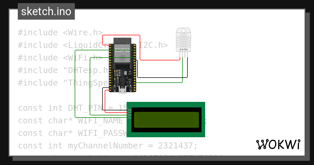 Sensorsuhu Dengan Thingspeak Wokwi Esp32 Stm32 Arduino Simulator 5801
